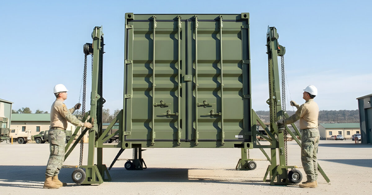 Defense Base Logistics: Container Handling Solutions | Bison