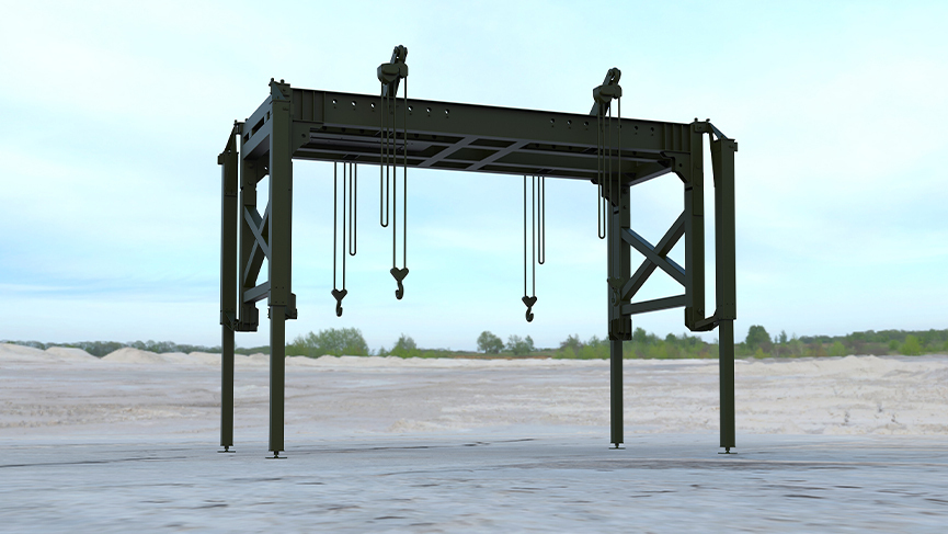 Bison Gantry - Self Deploying Field Gantry